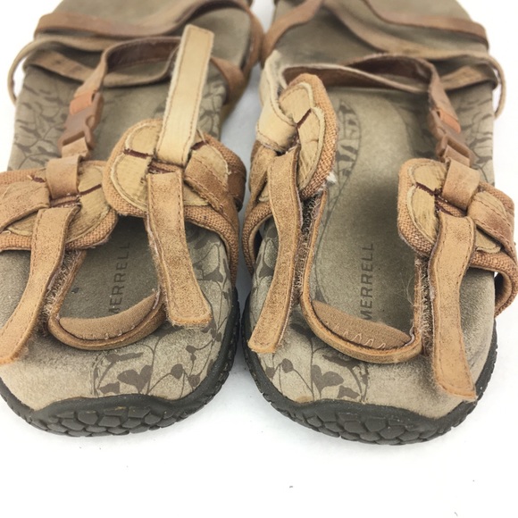 Merrell | Shoes | Merrell San Remo Leather Strappy Open Toe Sandals ...